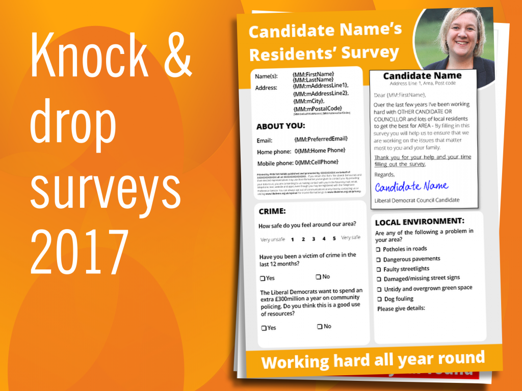 RESOURCES: Knock and drop survey templates | ALDC: Liberal Democrat ...